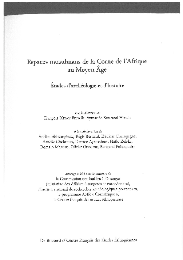 (PDF) Les Harla: archéologie et mémoire des Géants d'Ethiopie ...