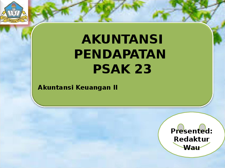 (PPT) Akuntansi Pendapatan Berbasis PSAK 23