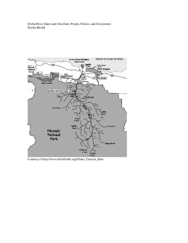 (PDF) Elwha River Dams and Alta Dam; People, Politics, and Ecosystems