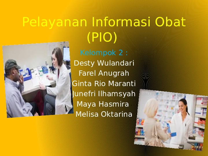 (PPT) Pelayanan Informasi Obat PIO
