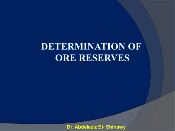 (PDF) Lecture 3 Ore Reserves Presentation