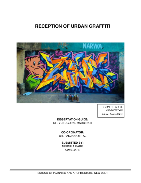 (PDF) Reception of Urban Graffiti