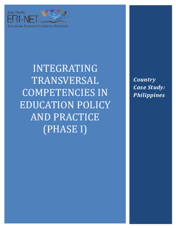 (PDF) Integrating Transversal Competencies in Education Policy and Practice