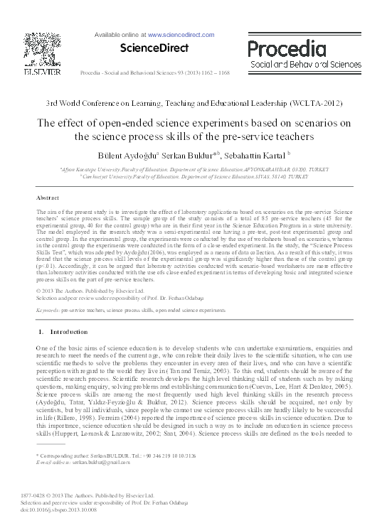 (DOC) Developing Students Science Process Skills through Interactive Demonstration | Guiller ...