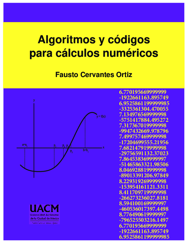 (PDF) Algoritmos y codigos para calculos numericos