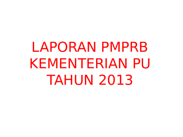(PPT) Mekanisme Laporan PMPRB