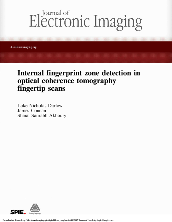(PDF) Internal fingerprint zone detection in optical coherence ...