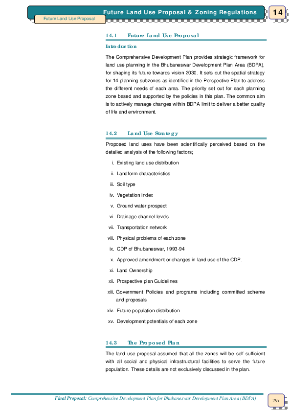 (PDF) Final Proposal: Comprehensive Development Plan for Bhubaneswar ...