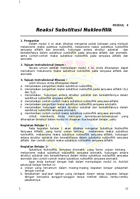(DOC) reaksi substitusi nukleofilik