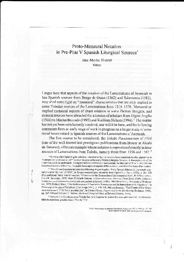 (PDF) “Proto-Mensural Notation in Pre-Pius V Spanish Liturgical Sources ...
