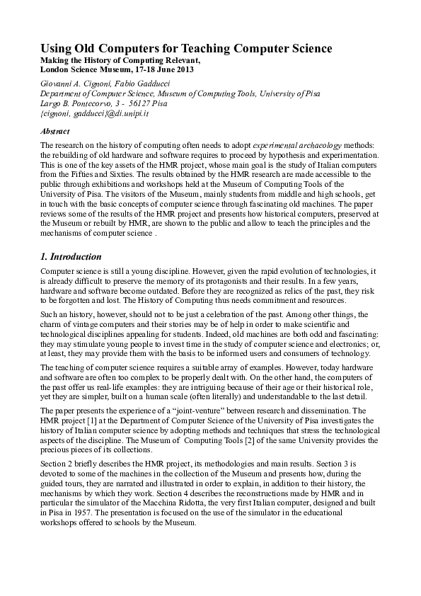 (DOC) HISTORY OF COMPUTERS | Ndidi Opara - Academia.edu