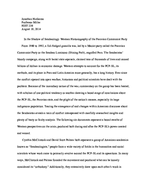 (PDF) In the Shadow of Senderology: Western Historiography of the ...