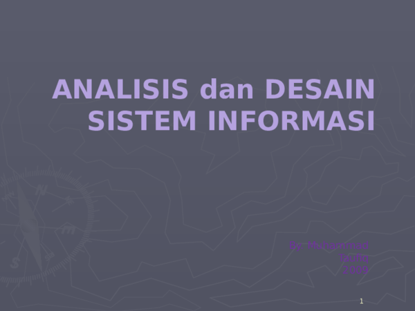 (PPT) analisis sistem informasi