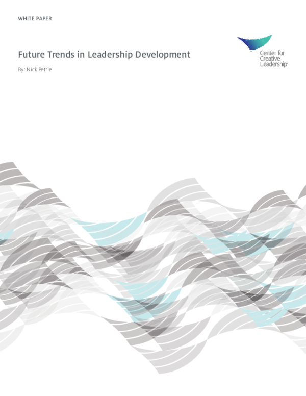 (PDF) Future Trends in Leadership Development