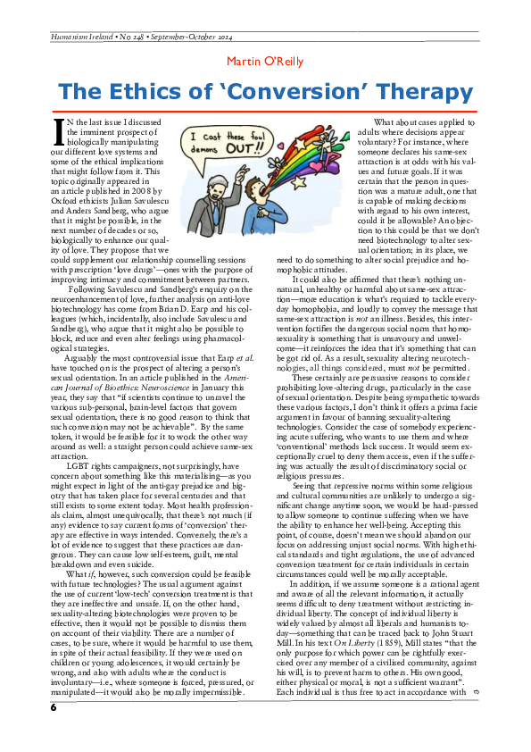 (PDF) The Ethics of "Conversion" Therapy