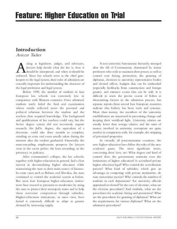(PDF) Reproducing incompetence in higher education: Introduction