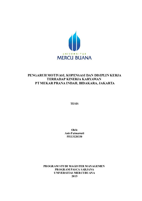 (DOC) 4. contoh tesis