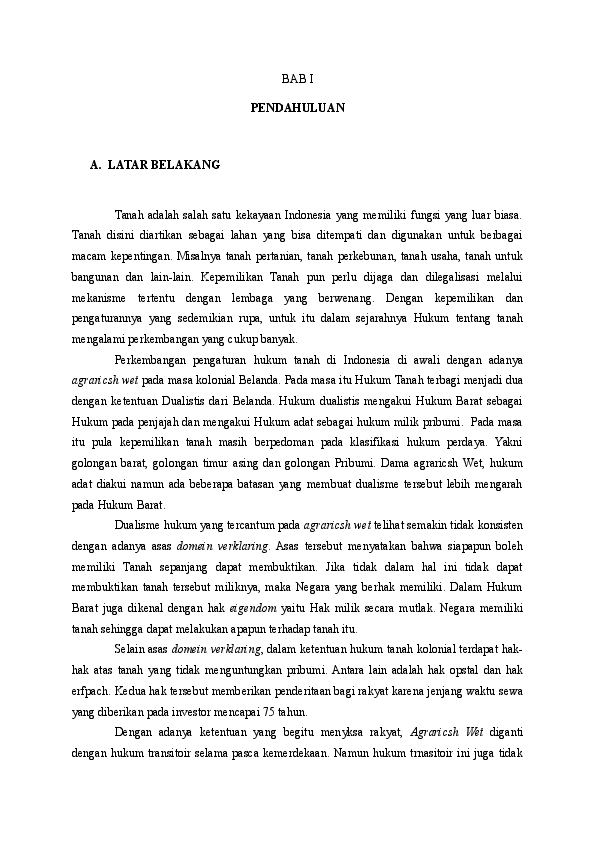 (DOC) HUKUM AGRARIA - Studi Kasus Sengketa Lahan Hak Guna Usaha Warga Darmakradenan dengan PT ...