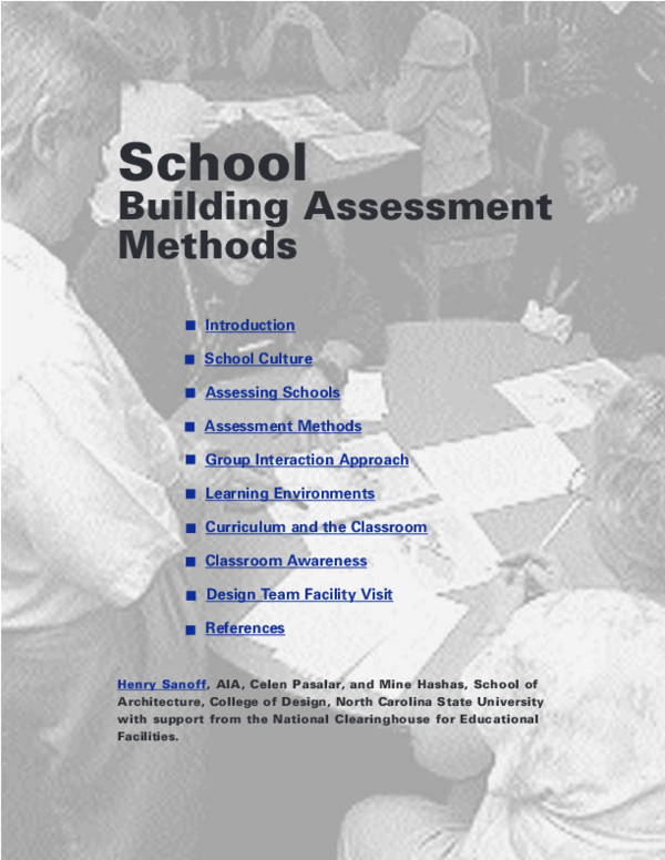 (PDF) School Building Assessment Methods