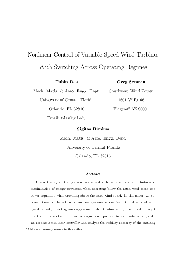 (PDF) Robust backstepping control of variable speed wind turbines with permanent magnet ...