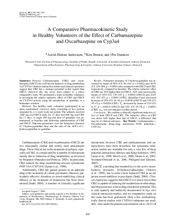 (PDF) A Comparative Pharmacokinetic Study