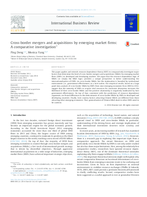 (PDF) Deng & Yang IBR 2015