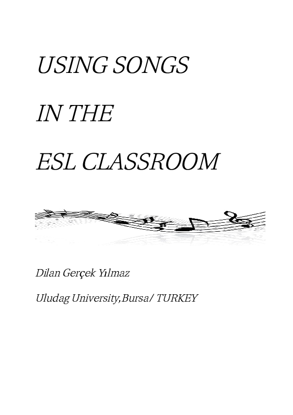 (DOC) Using Songs in ESL Classrooms