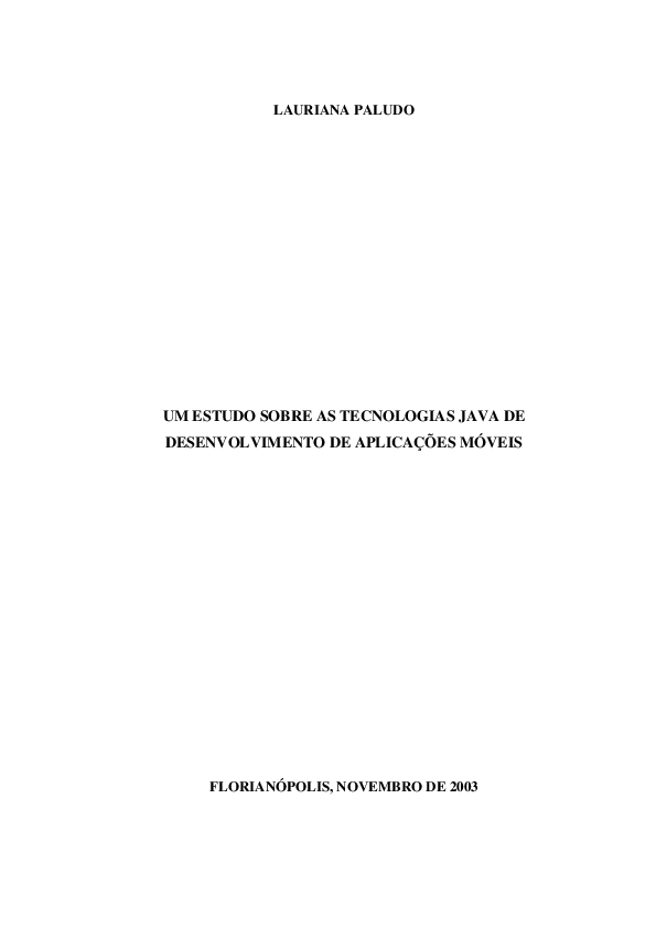(PDF) Um Estudo Sobre as Tecnologias JAVA de Desenvolvimento de ...