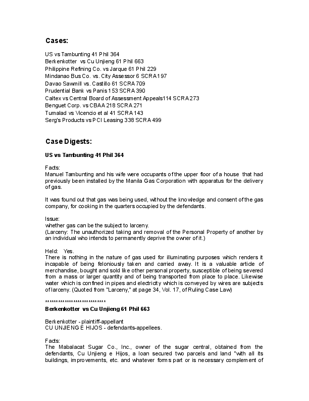 Case Digests - Property (Set 1)