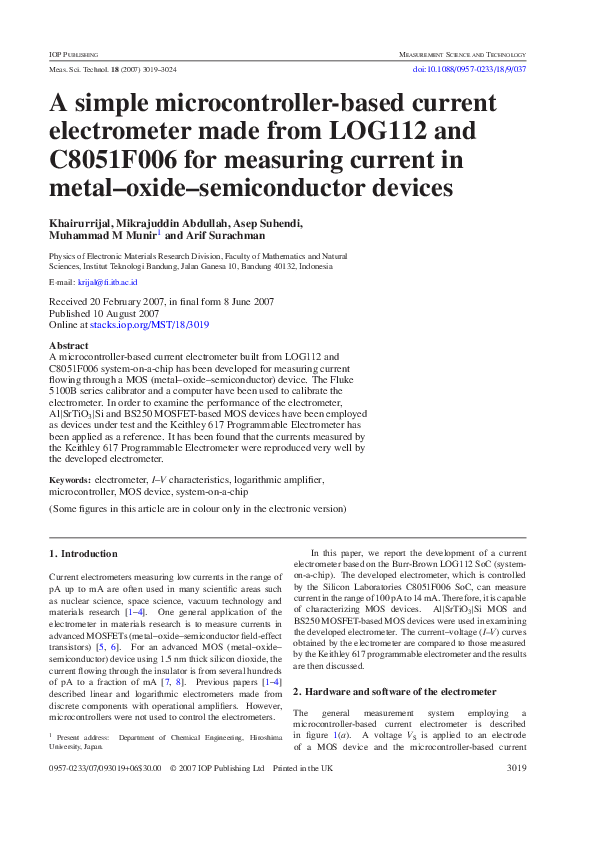 (PDF) A simple microcontroller-based current electrometer made from ...