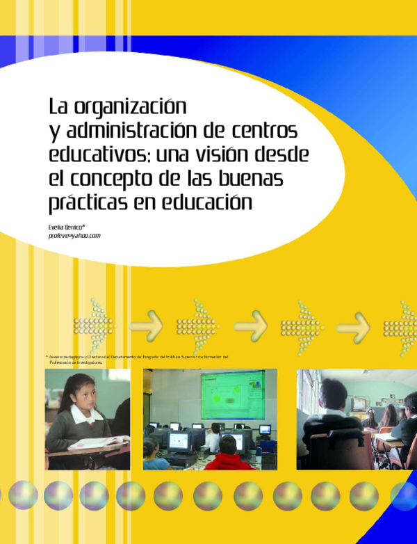 La organización y administración de centros educativos