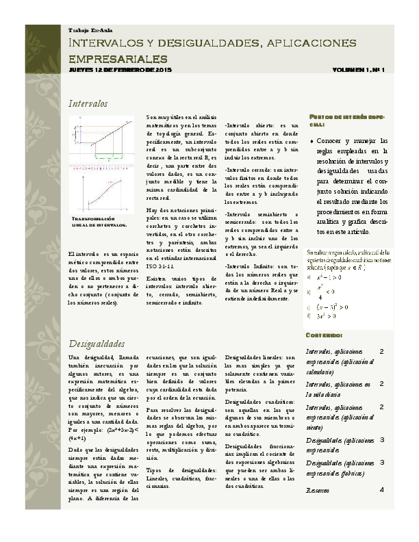 (PDF) Intervalos y desigualdades