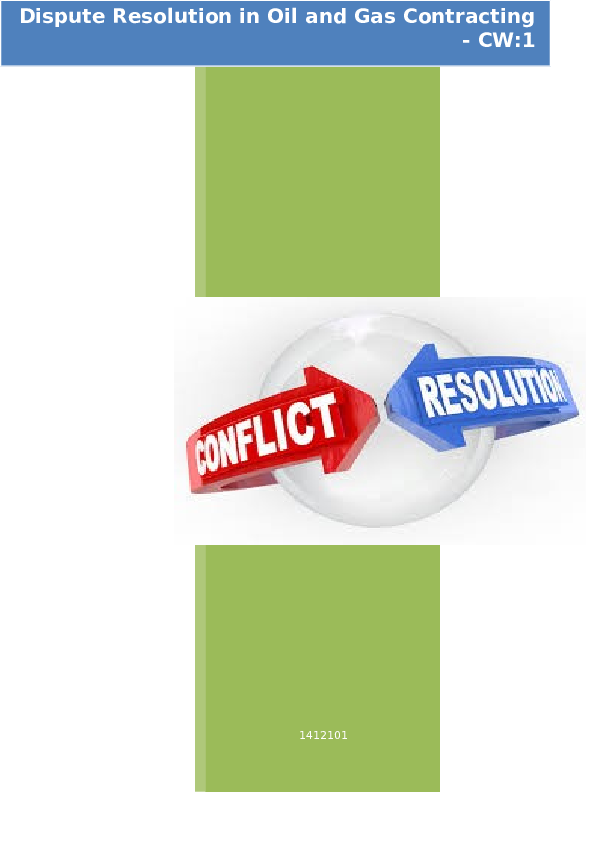 (DOC) Expert determination as an ADR process in the oil and gas ...