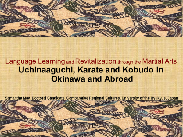(PPT) Language Learning and Revitalization Through the Martial Arts ...