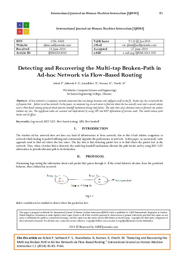 Pdf Detecting And Recovering The Multi Tap Broken Path In Ad