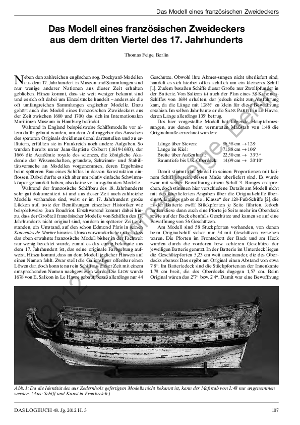 (PDF) Das Modell eines französischen Zweideckers