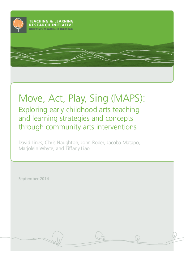(PDF) Move, Act, Play, Sing (MAPS): Exploring early childhood arts ...