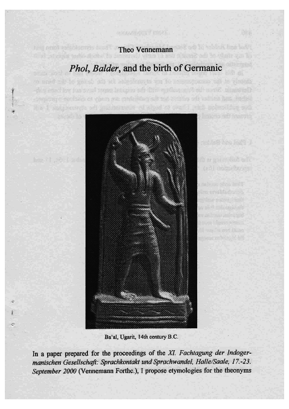 (PDF) Phol, Balder, and the birth of Germanic