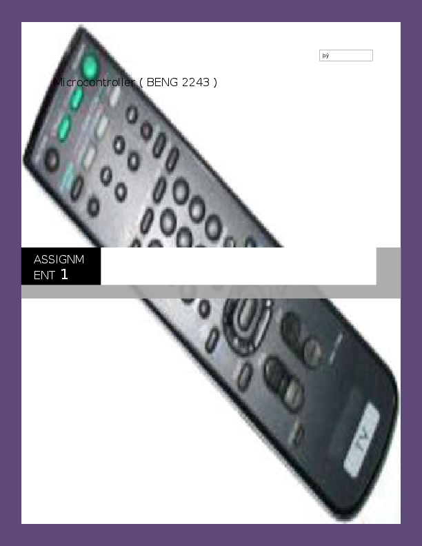 (DOC) remote control as embedded system