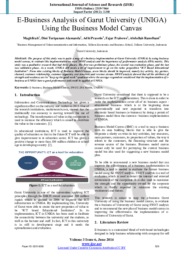 (PDF) E-Business Analysis of Garut University (UNIGA) Using the ...