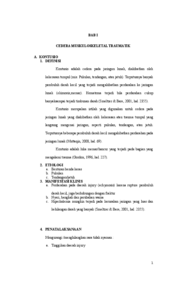 (DOC) Dislokasi,strain,contusio