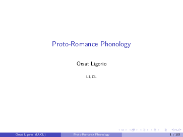 (PDF) Proto-Romance Phonology