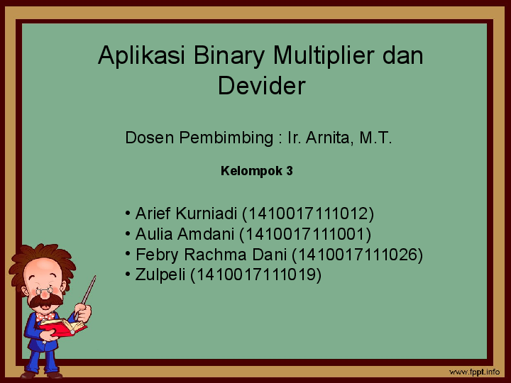 (PPT) Aplikasi Binary Multiplier dan Divider
