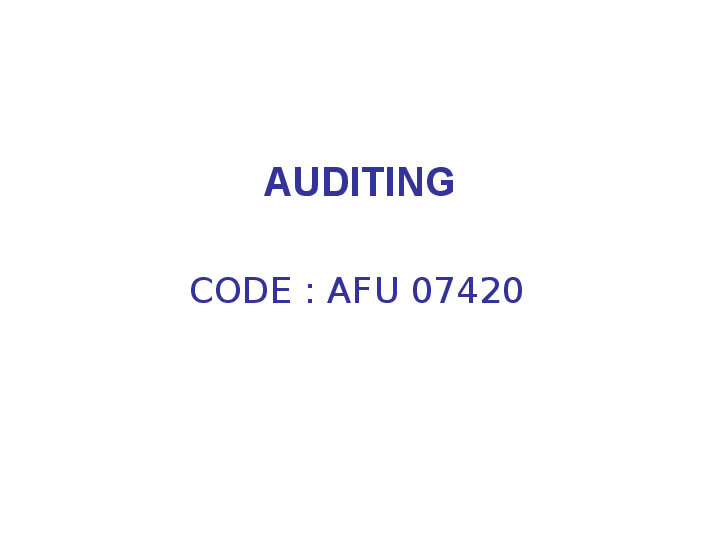 Ppt Audit Internal Controls 1 Isa 315