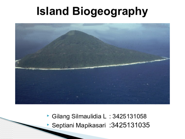 (PPT) ISLAND BIOGEOGRAPHY
