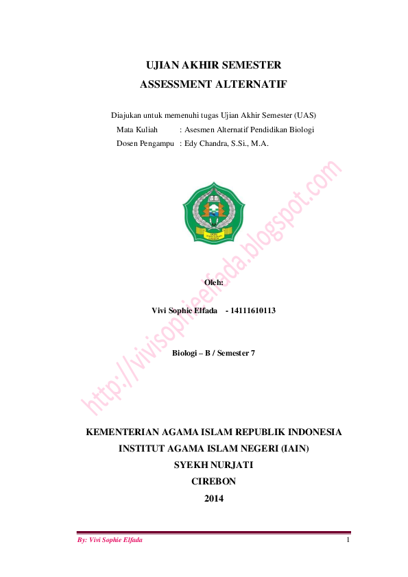 (PDF) Implementation of Curriculum 2013 : Assessment Alternative - Concept Mutation