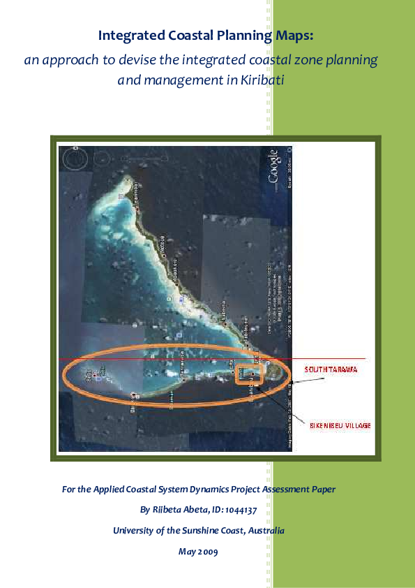 (PDF) Integrated Coastal Planning Maps - platform for Coastal Spatial ...