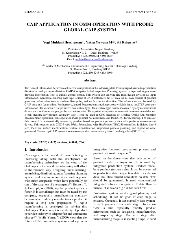 (PDF) CAIP APPLICATION IN OMM OPERATION WITH PROBE: GLOBAL CAIP SYSTEM