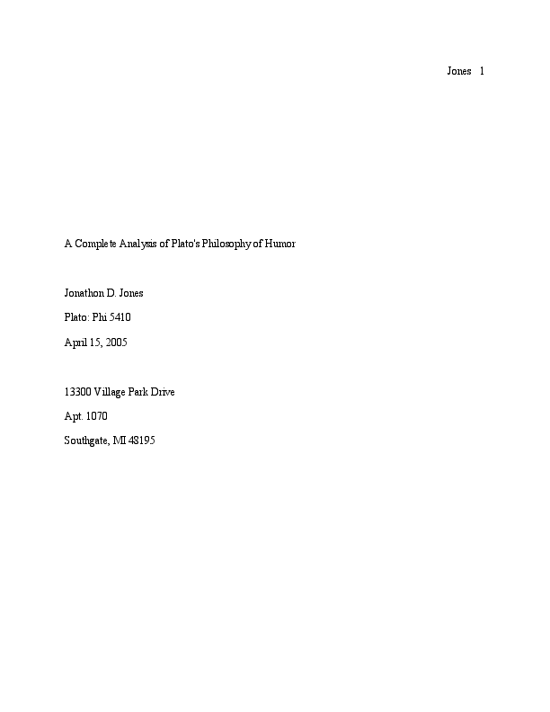 (PDF) A Complete Analysis of Plato's Philosophy of Humor