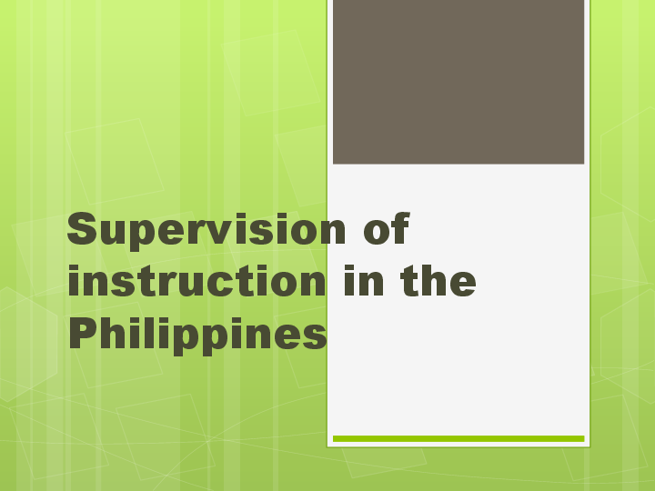 (PPT) the historical supervision of the philippines